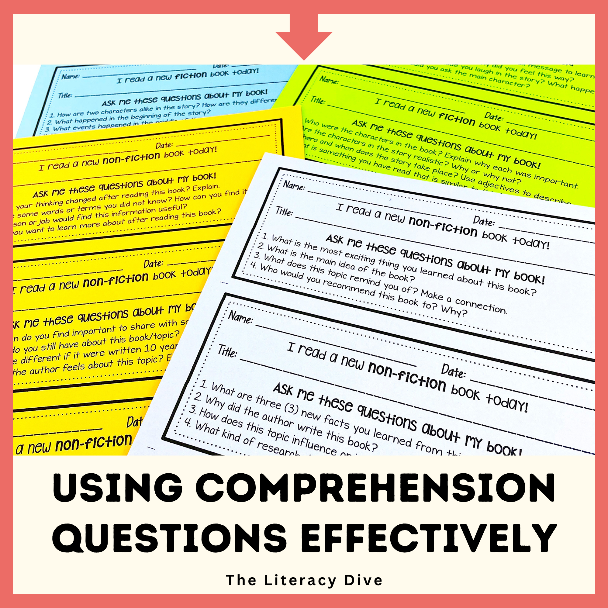 Comprehension Questions to Support Parents and Students - The Literacy Dive